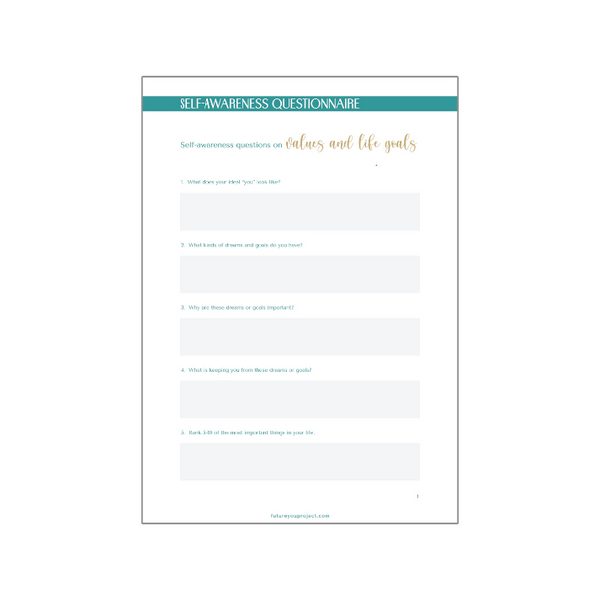 Self-Awareness Questionnaire - The Future You Project