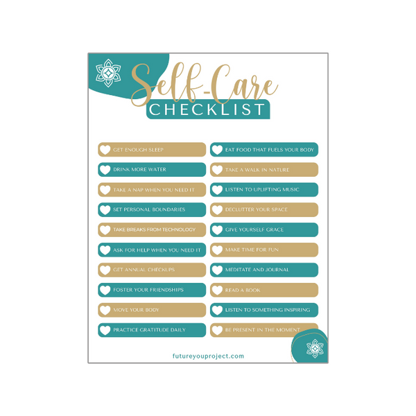 Self-Care Checklist - The Future You Project